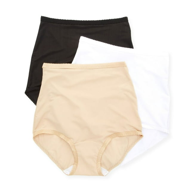 Women's Shadowline 17005pk Spandex Classics Brief Panty - 3 Pack (Nude ...