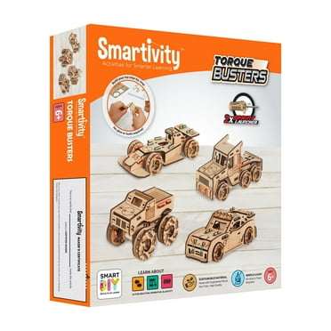 Smartivity Stunt Demon STEM 3D Wooden Model Truck for Kids - Walmart.com