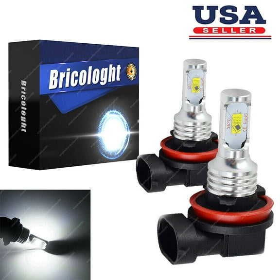 H1 6000K Super Bright White 8000LM LED Headlight Bulb Kit High Low Beam ...
