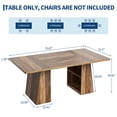 71" Rectangular Modern Dining Table for 4 - 8,Long Kitchen Dinner Table ...
