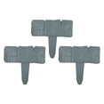 21PC Imitation Stone Garden Fence, Stake-In Garden Edging Panel ...