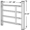 Segal S 4782 4 Bar Hinged Window Guard, 31-Inch - 54-Inch X 21-Inch ...