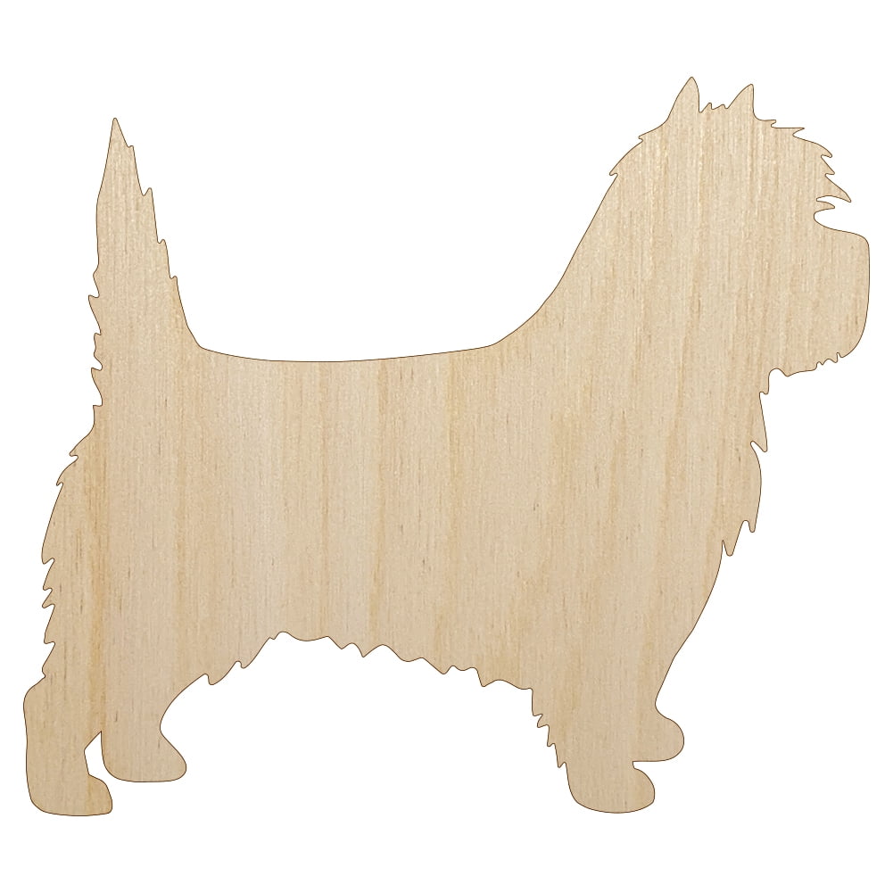 Cairn Terrier Dog Solid Wood Shape Unfinished Piece Cutout Craft DIY ...