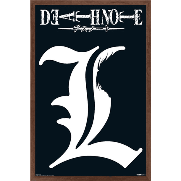 Death Note - L Symbol Wall Poster, 22.375" x 34", Framed - Walmart.com