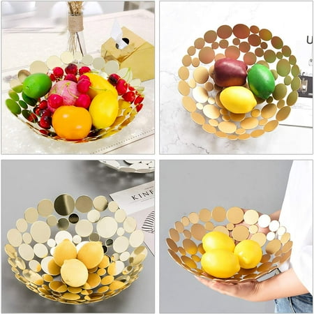 Metal Fruit Bowl Basket Creative Table Centerpiece Fruit Stand ...