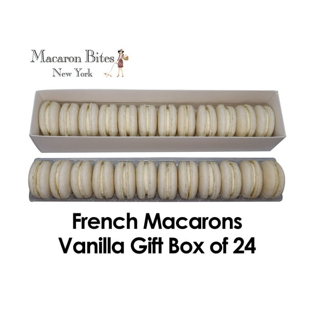 Macaron Bites Vanilla French Macarons, 24 Count - Walmart.com - Walmart.com