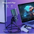 TONOR USB Gaming Condenser Mic, RGB Lights, Zero Latency, Noise ...