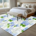 6x9 Area Rugs for Living Room, Summer Hydrangeas Non Slip Area Rugs for ...