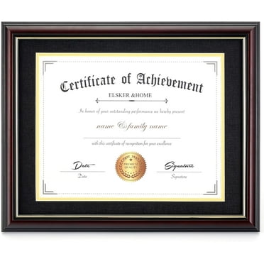 ELSKER&HOME Double Diploma Frame - Wood-Made for Two 8.5x11 Inch ...