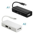 3 In 1 Usb-c Magsafe Adapter For Notebooks Laptops Smartphones - Type-c ...