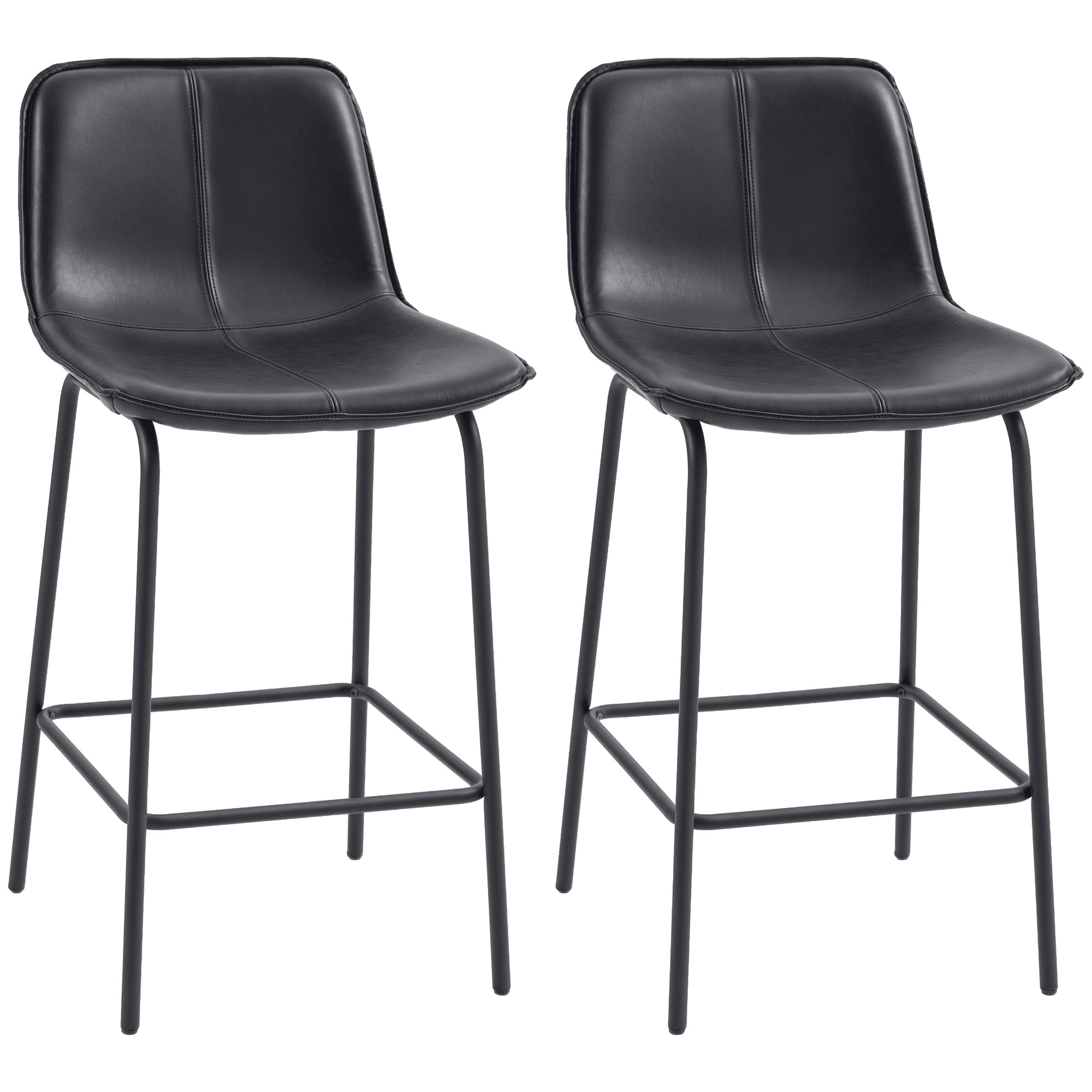 Click here for Homcom Bar Stools Set Of 2  Microfiber Cloth Uphol... prices