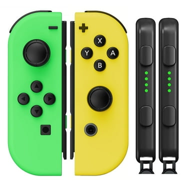 Nintendo Switch Joy-Con Wireless Controllers, Blue/Neon Yellow ...