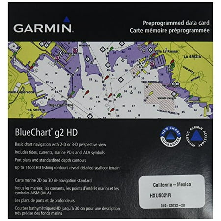Garmin BlueChart g2 California/Mexico Saltwater Map microSD Card ...