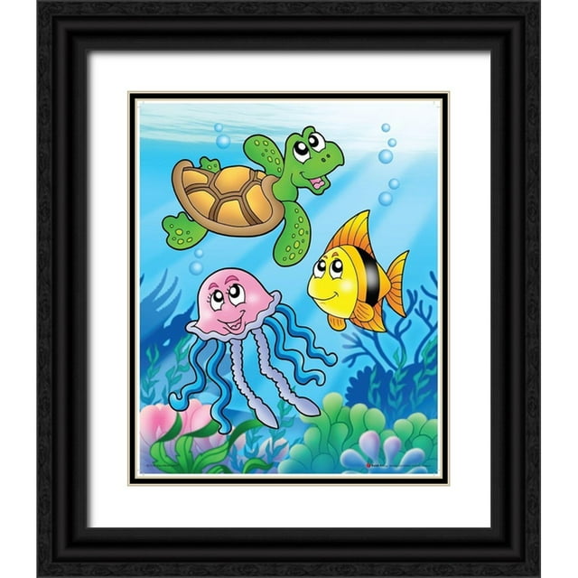 Viskova, Klara 15x18 Black Ornate Wood Framed with Double Matting ...