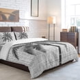 California King Size Duvet Cover 4 Piece Bedding Set Black Coconut Tree ...