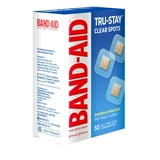 Band-Aid Brand Tru-Stay Clear Spots Square Bandages, One Size, 50 ct ...