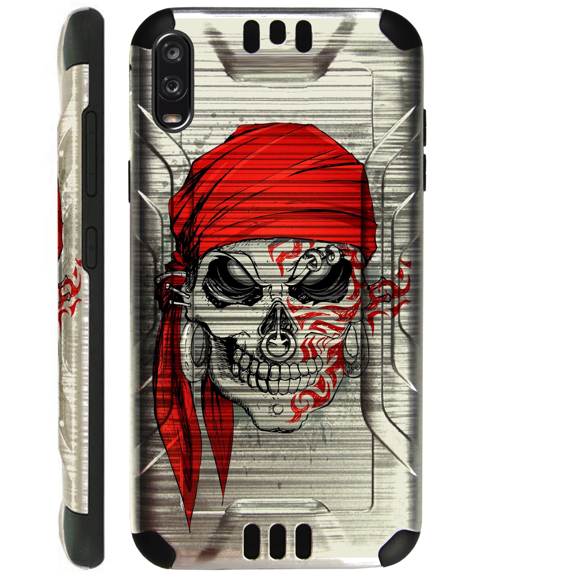 WORLD ACC Silver Guard Phone Case Compatible with TCL A2X Brushed Metal ...