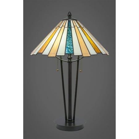 Toltec Lighting 75-DG-9331 Sequoia Art 2 Light Table Lamp Shown In Dark ...