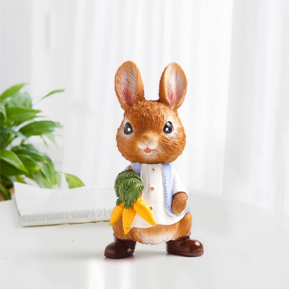 Funny Rabbit Garden Statue, Resin Rabbit Garden Figurine, Large Outdoor ...