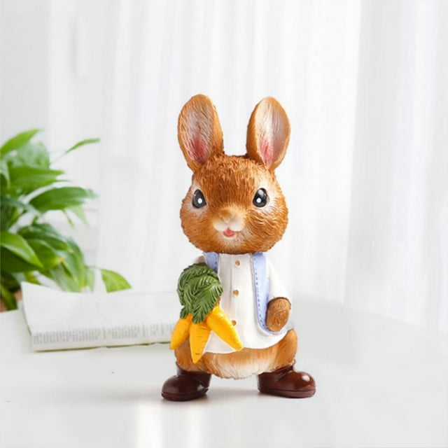 Funny Rabbit Garden Statue, Resin Rabbit Garden Figurine, Large Outdoor ...