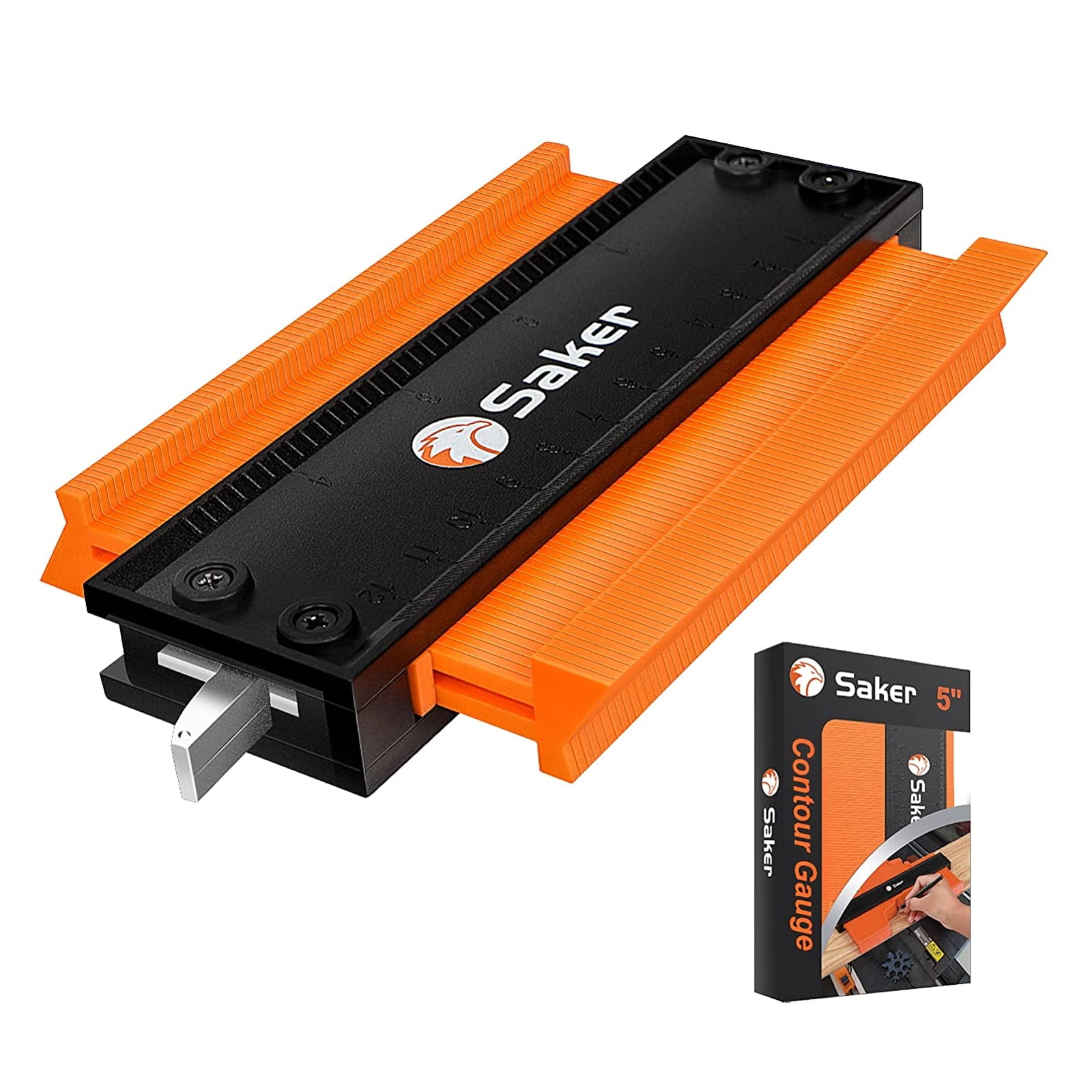 Buy Saker Contour Gauge 5 Inch Lock Profile Tool with Adjustable Lock ...