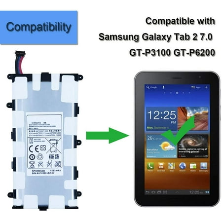 New Replacement Battery SP4960C3B Compatible with Samsung Galaxy Tab 7. ...