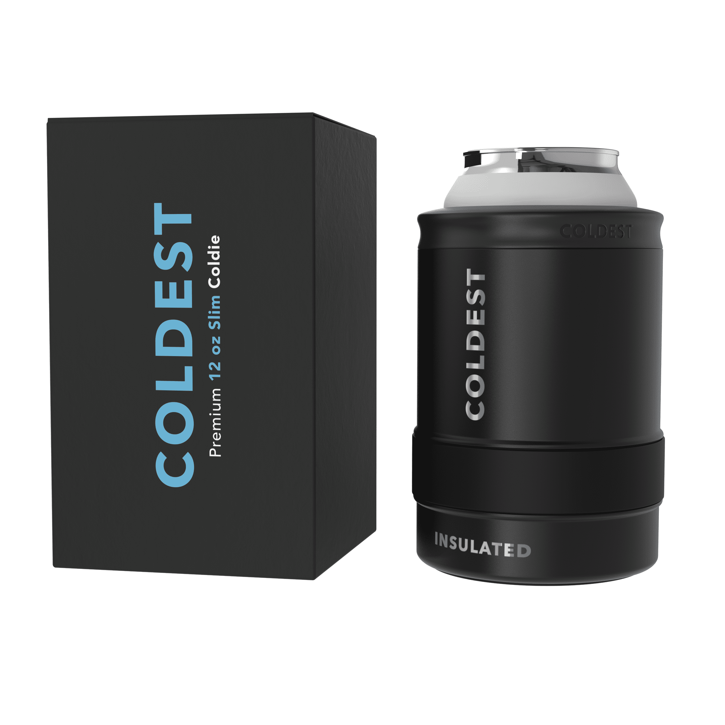COLDEST Standard Can Cooler for Beer, Soda, Sparkling Water, Vacuum ...