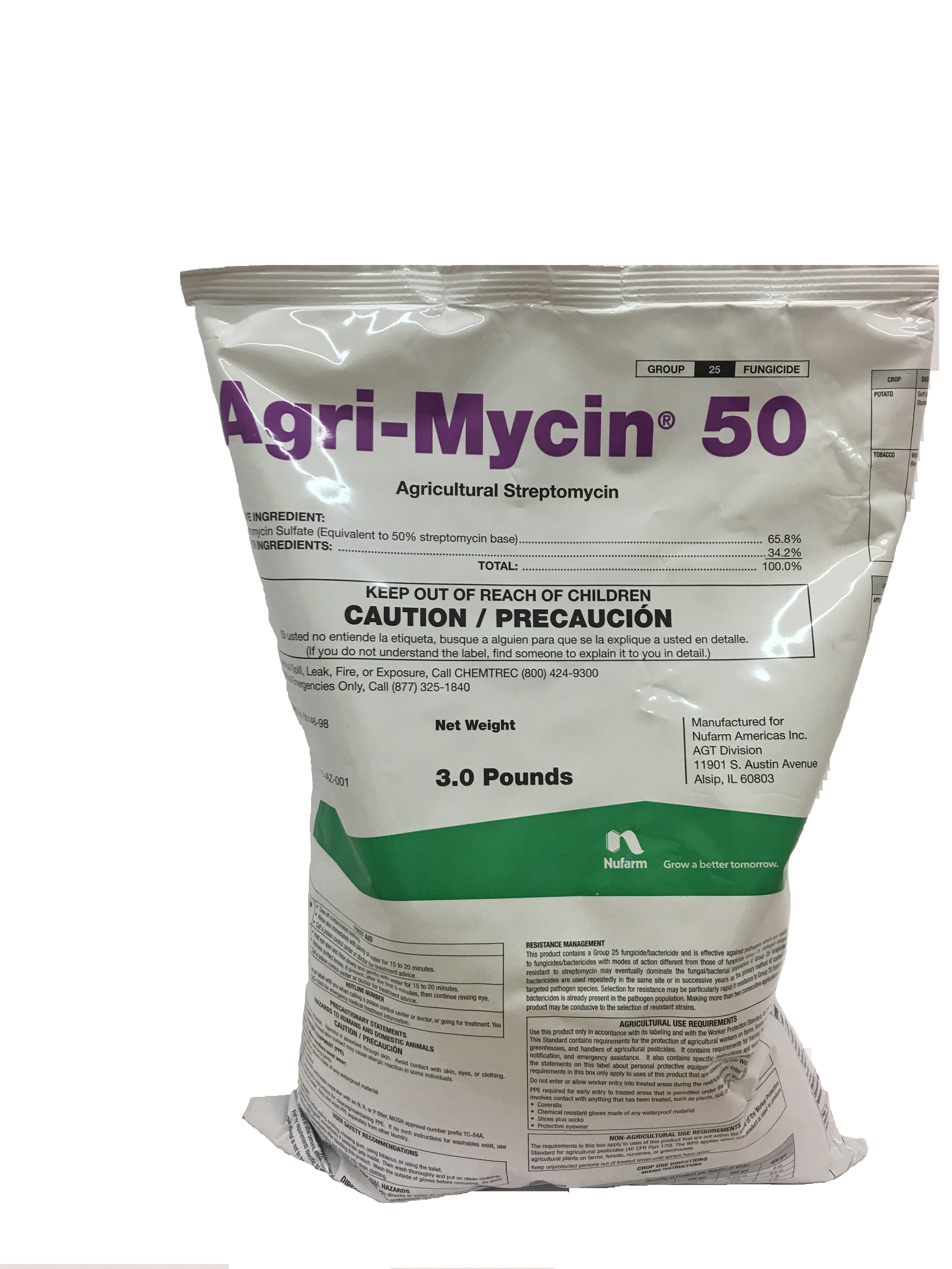 Nufarm Agri-Mycin 50 3lb Bag - Walmart.com