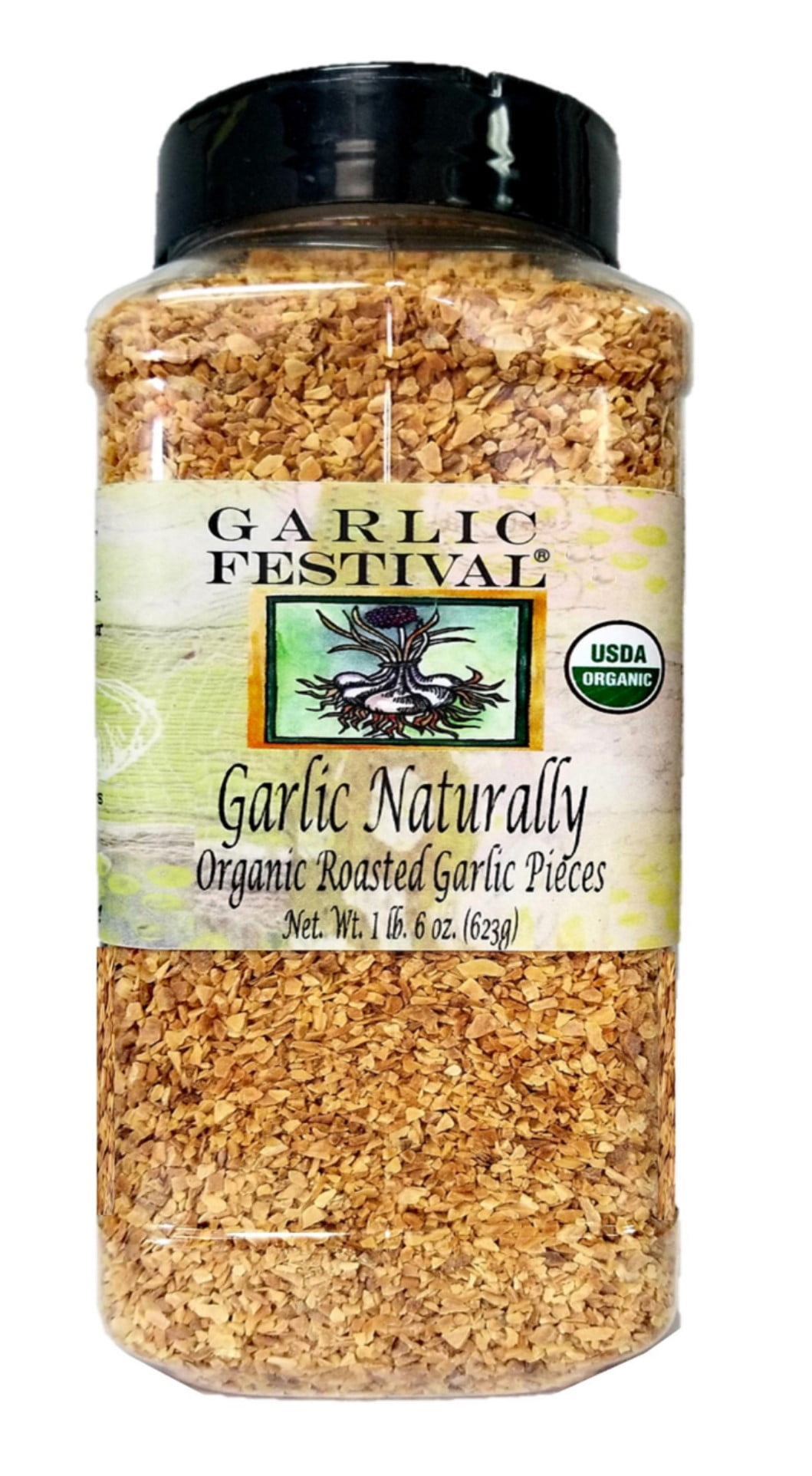 Garlic Festival Organic Roasted Garlic Pieces Net Wt. 1 lb. 6 oz ...