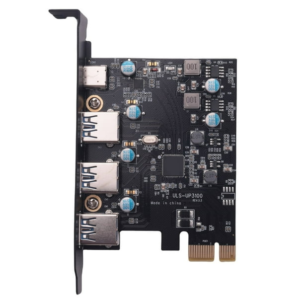 Winyuyby PCI-E to USB3.0+Type C Expansion Card (PCIe Card)3 Ports with ...