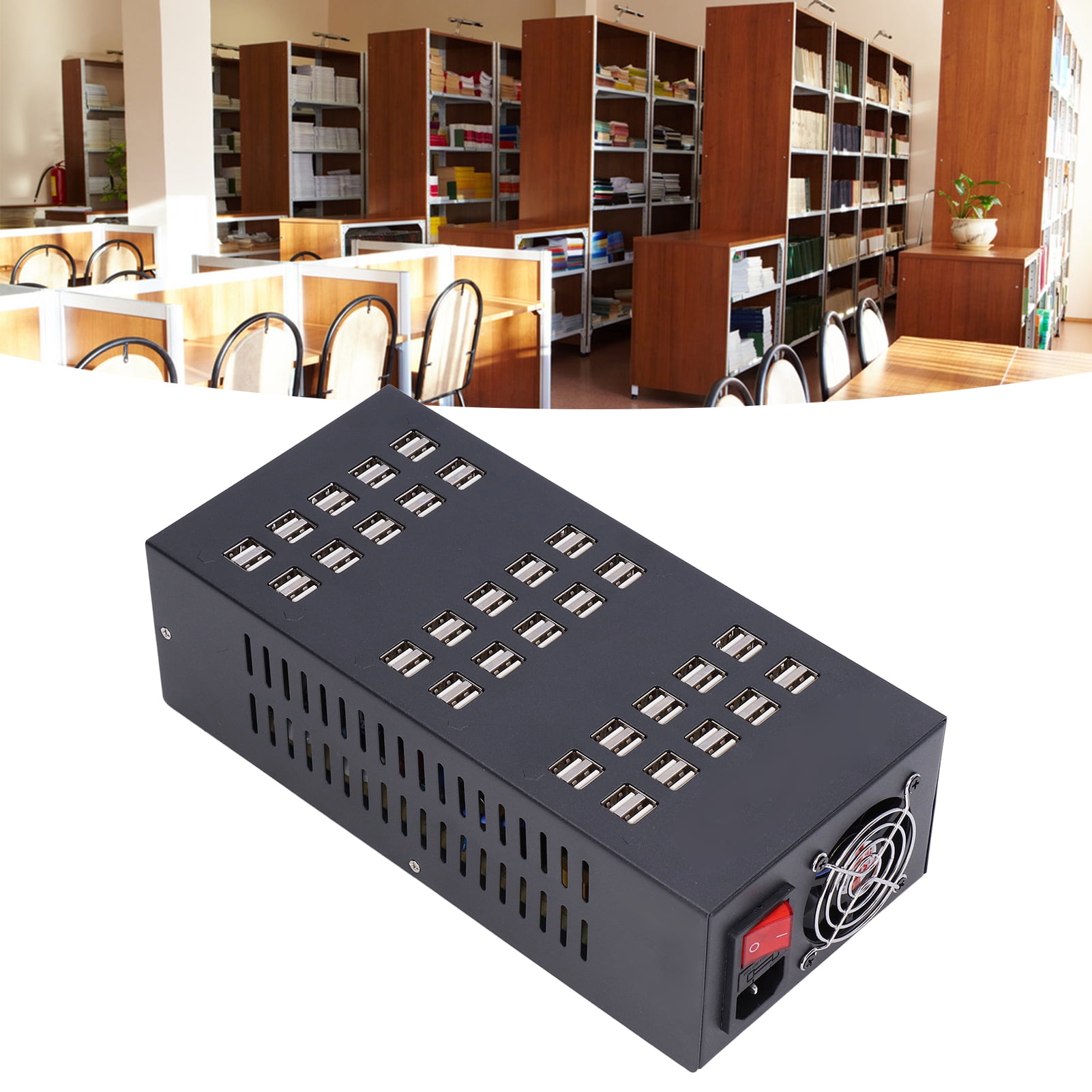 Estación de carga USB puerto múltiple USB-60D de tamaño compacto que ahorra espacio para ...