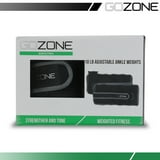 GoZone Pair of Adjustable Ankle or Wrist Weights 5lbs Each for Exercise ...