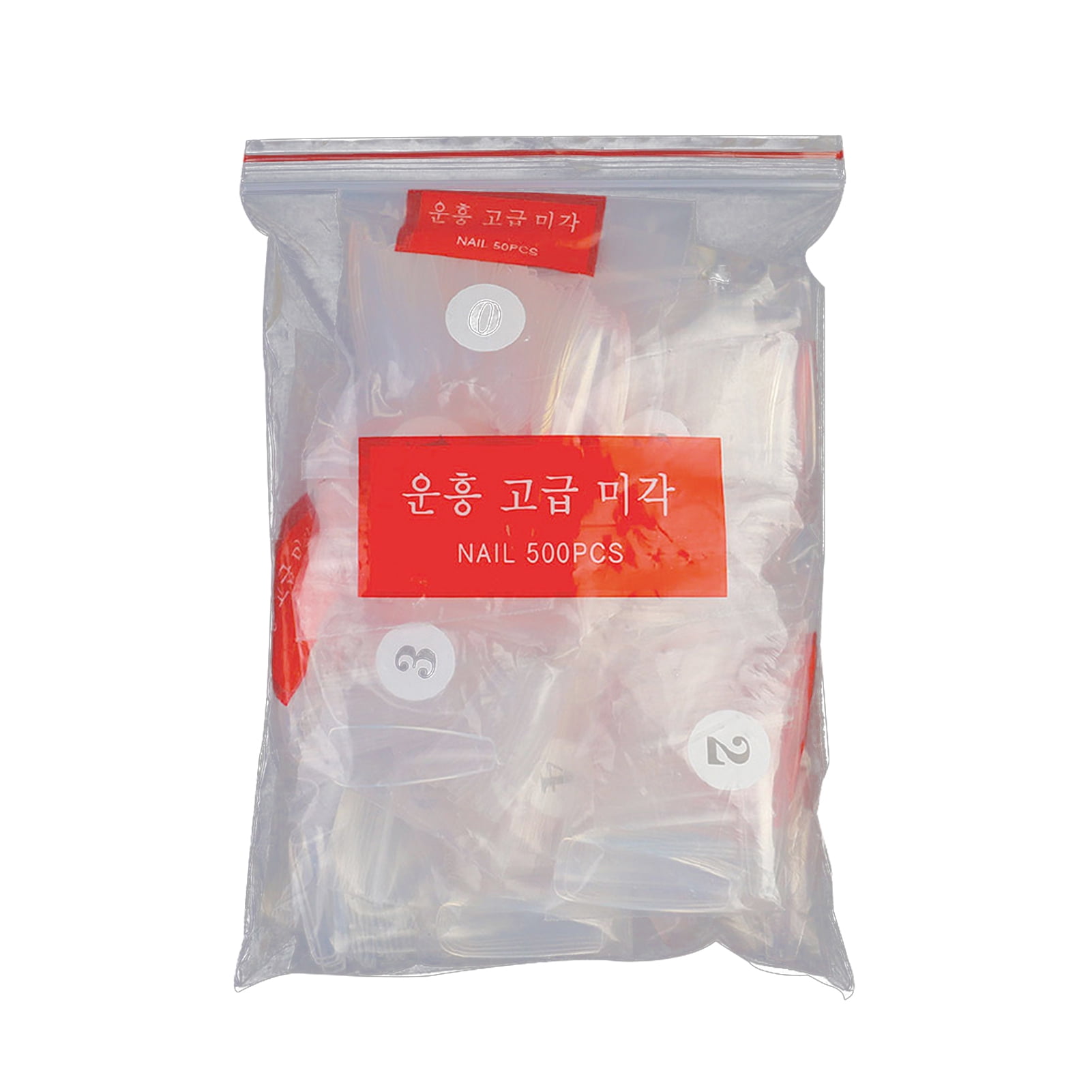 GROFRY 500Pcs Flat Nails Easy to Use Natural Color Plastic Flat Head ...