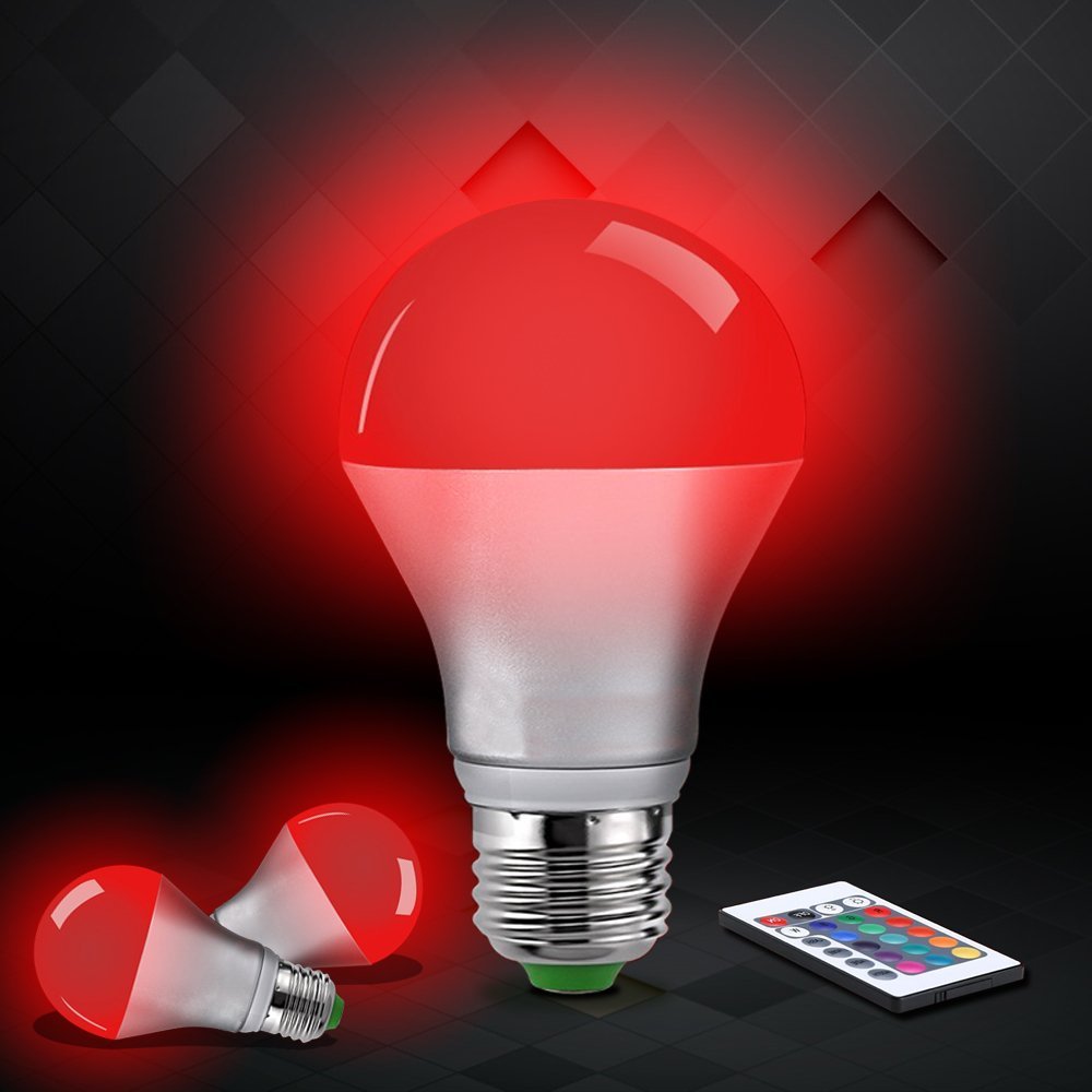 W RGB LED Bulbs A60 Dimmable Color Changing Bulb 160 Beam Angle 16 W RGB LED Bulbs A60 Dimmable Color Changing Bulb 160 Beam Angle 16