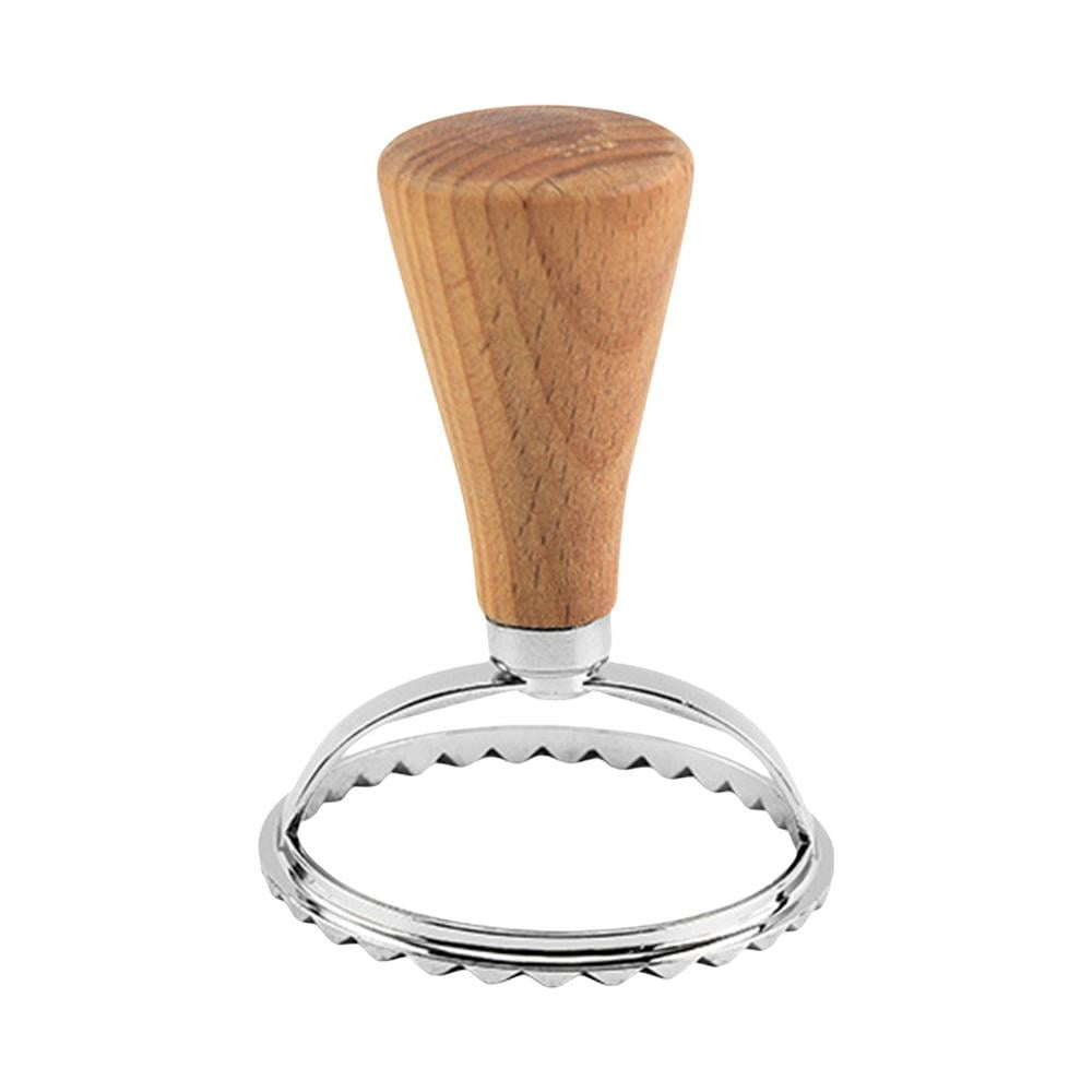 1Pc Cookie Cutter Stamp with Wooden Handle, Cookie Mold Cutter, Ravioli ...