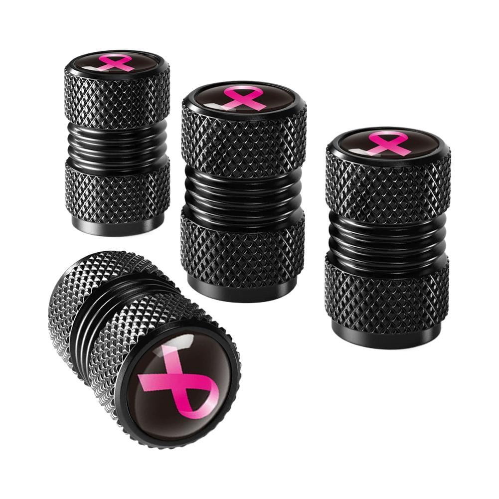 Click here for Daily Mix Store 4 Pack Pink Ribbon Tire Valve Stem... prices