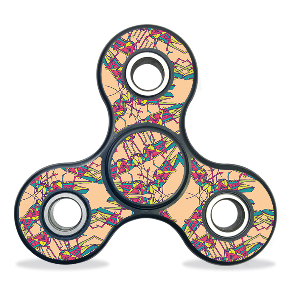Skin Decal Wrap Compatible With Fidget Spinner Hand Tri Fydget toy ...