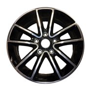17 X 7 Reconditioned OEM Aluminum Alloy Wheel, Machined and Black, Fits ...