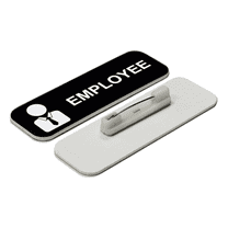 Employee 1 x 3" Name Tag/Badge, Black, (3 Pack) - Walmart.com