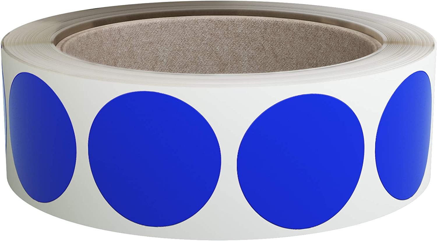 Round Sticker dots in Blue 25mm - Label Circles on a roll one inch ...