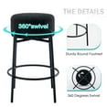 Zesthouse Swivel Counter Stools Set of 2, 26.7" Modern Boucle Counter ...