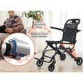 Korogimeeet Foldable Adult Wheelchair, Aluminum Alloy Ultra Light Frame ...