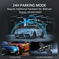 4K UHD Dual Dash Cam Front and Rear, 10"Touch Screen Mirror Camera ...