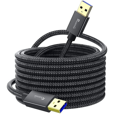 USB to USB Cable 25 ft,Ruaeoda 22AWG Long USB 3.0 Cable A to A USB 3.0 ...
