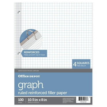 Exceed Reinforced Filler Paper, College Ruled, 100 Pages, 8" x 10.5 ...