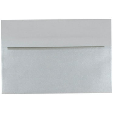 JAM Paper Foil Lined Invitation Envelopes, 3 7/8 x 8 1/8, White with ...