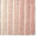 Luxe Weavers Geometric Pink 8x10 Shag Area Rug Plush Striped Bedroom ...