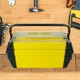 Stalwart Yellow Deluxe Steel and Plastic 18-inch Tool Box - Walmart.com