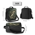 Camo Fish Insulated Lunch Box Reusable Lunch Bag Women Men Cooler Tote ...