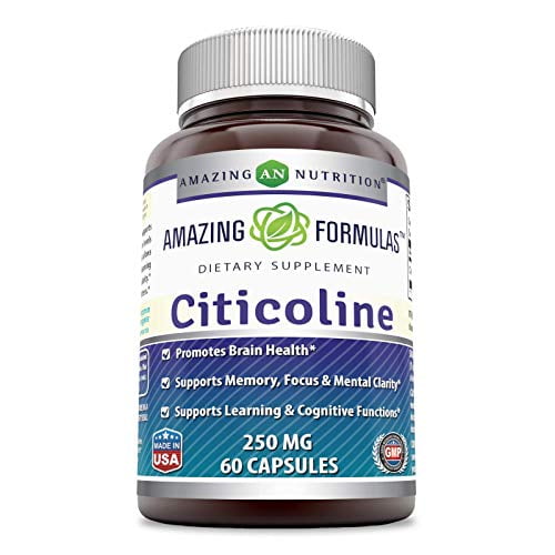 Amazing Formulas Citicolin - 250 Mg, 240 Capsules - Promotes Brain ...